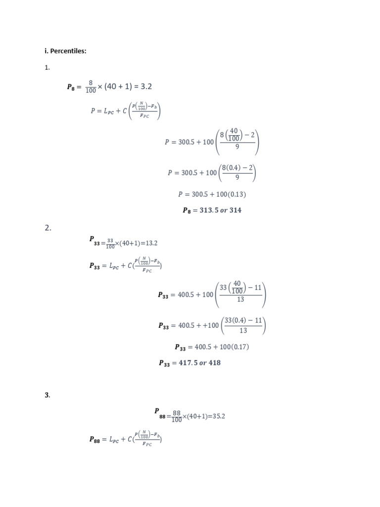 Quartile, Percentile, Decile Task 12032023-Revise | PDF | Sampling (Statistics)