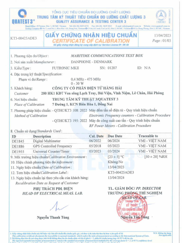 FUTRONIC MKII 01207 Exp 13.4.2024 | PDF