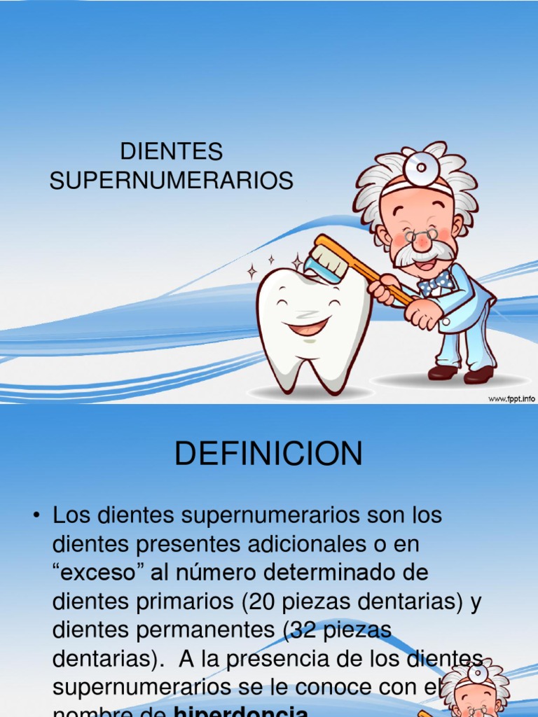 Dientes Supernumerarios | PDF | Diente | Odontología