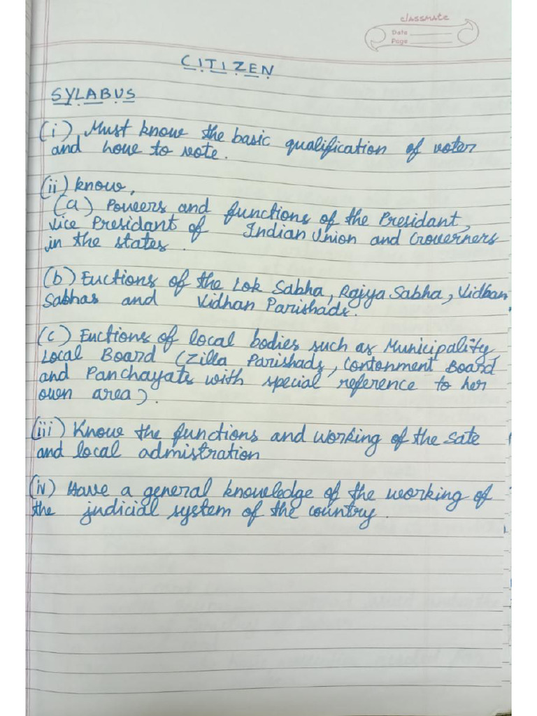 Citizen Badge Notes | PDF