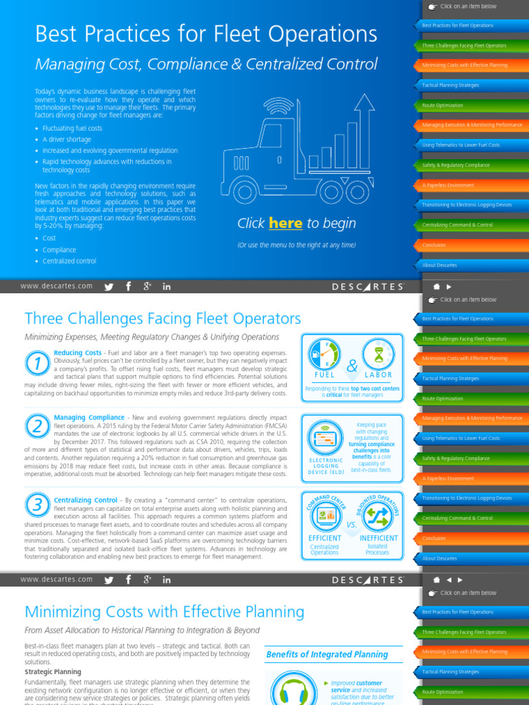 Wp Best Practices Fleet Operations 2017 Pdf Fuel Economy In