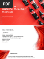 Pepsi Co Manufacturing Process | PDF | Drink | Carbonated Water