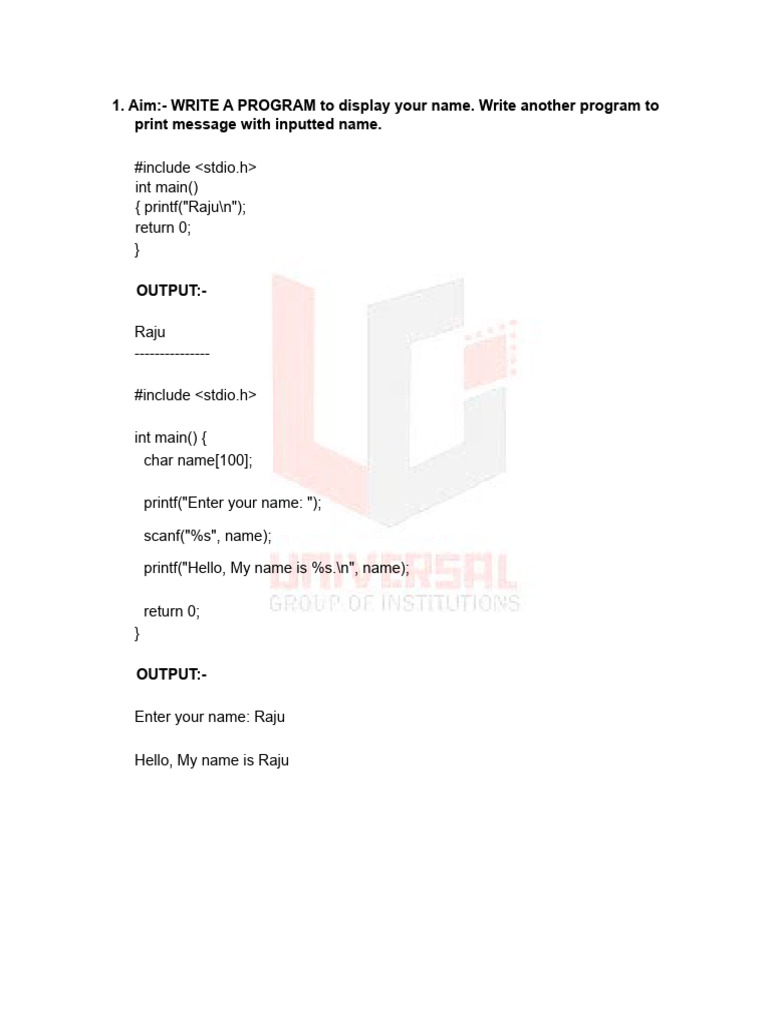 C Assignment Raju | PDF | Computer Science | Software Development