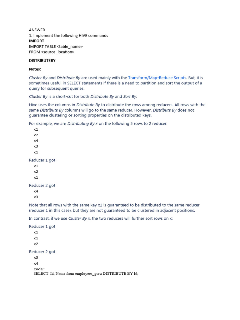 ANSWER | PDF | Computer Science | Data Management Software