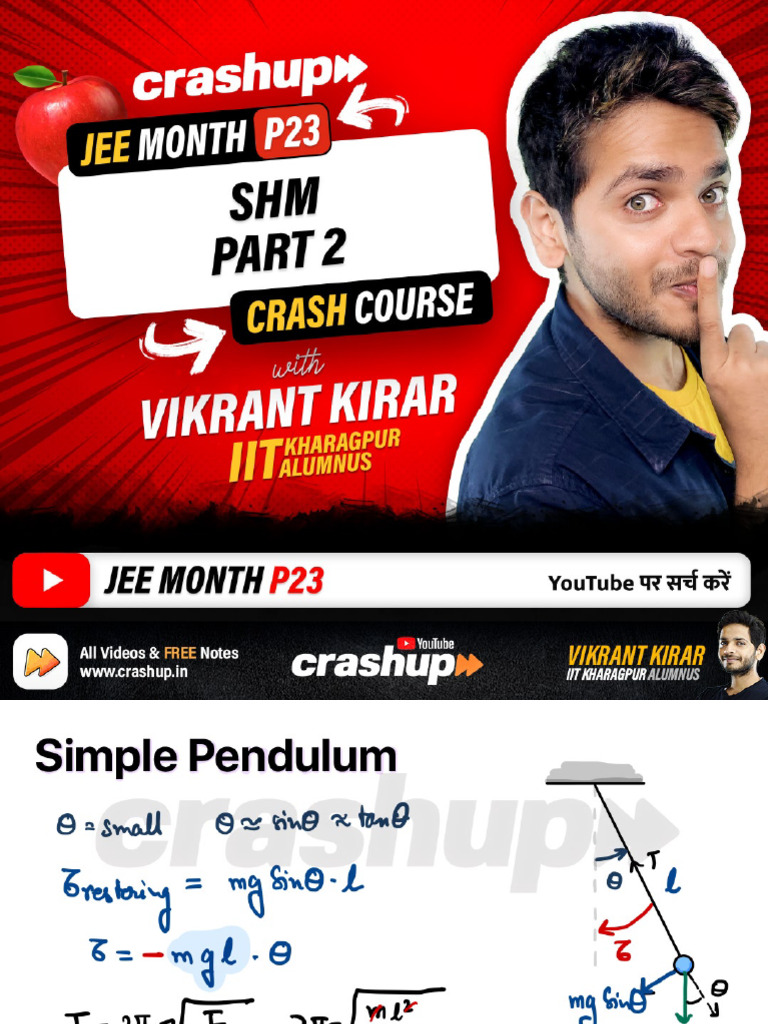 JEE P23 SHM Part 2 | PDF