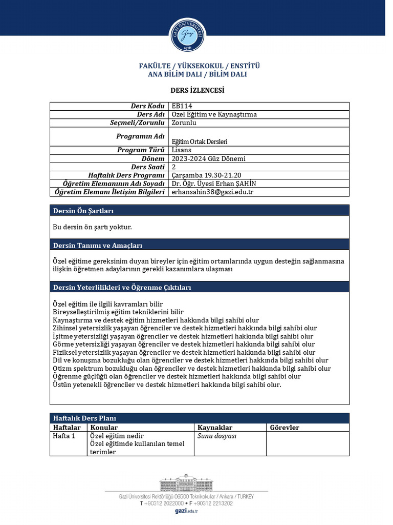 Izlence Ozel Egitim Ve Kaynastirma | PDF