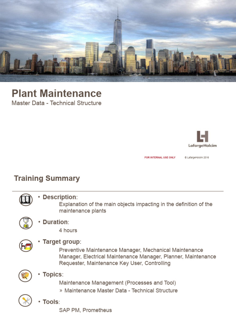 MAN19 EBM MAN MAINTENANCE Master Data Techical Structure - Presentation - V0 | PDF | Measurement ...