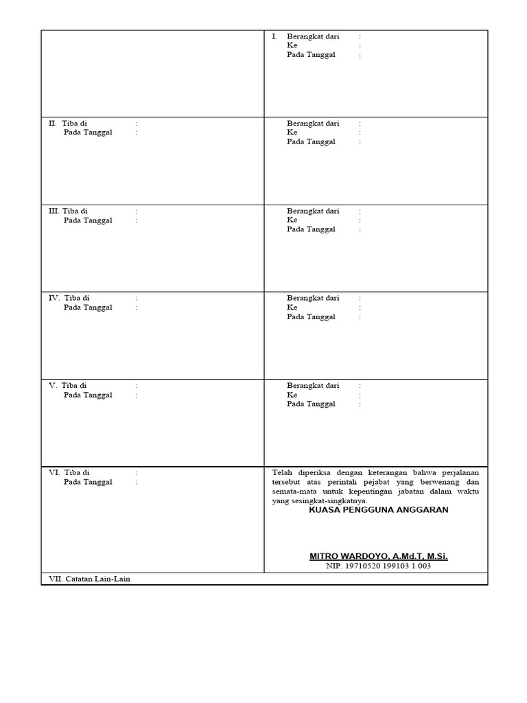 Blangko SPPD 2023 | PDF