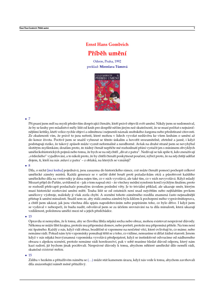 Gombrich PribehUmeni | PDF