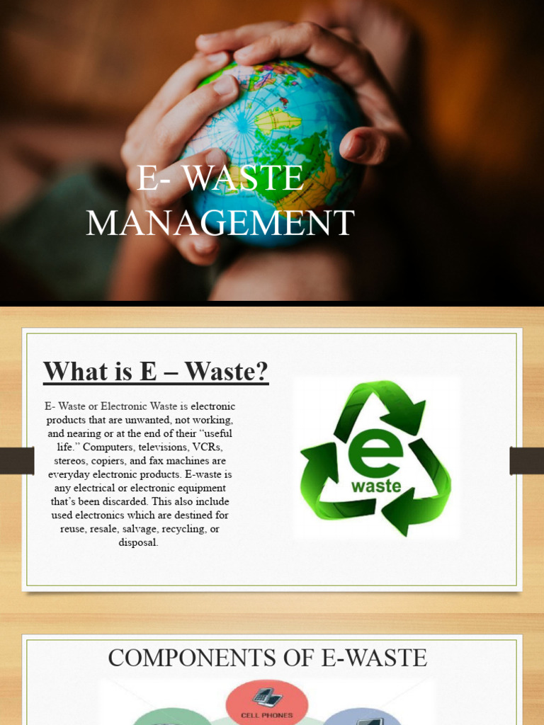 E - Waste Management | Download Free PDF | Electronic Waste | Waste ...