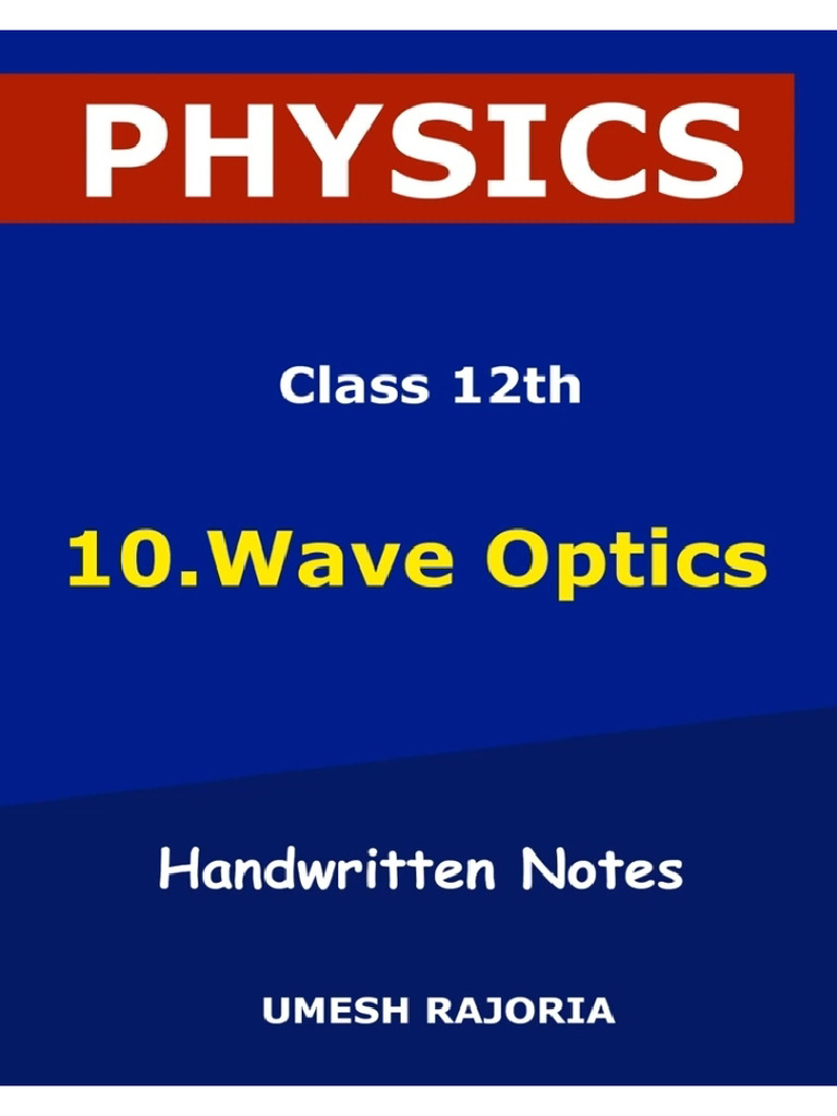 Wave Optics | PDF
