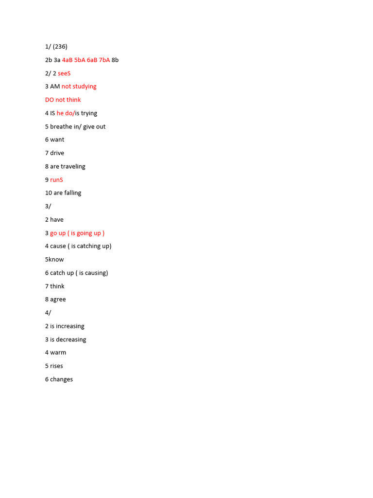 English Verb Forms and Usage Guide | PDF