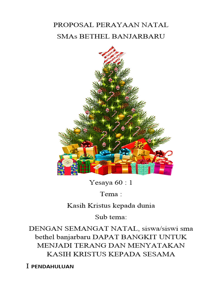 Contoh Susunan Acara Natal 5 | PDF