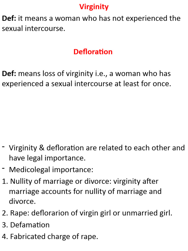 Virginity, Defloration | PDF | Labia | Vagina