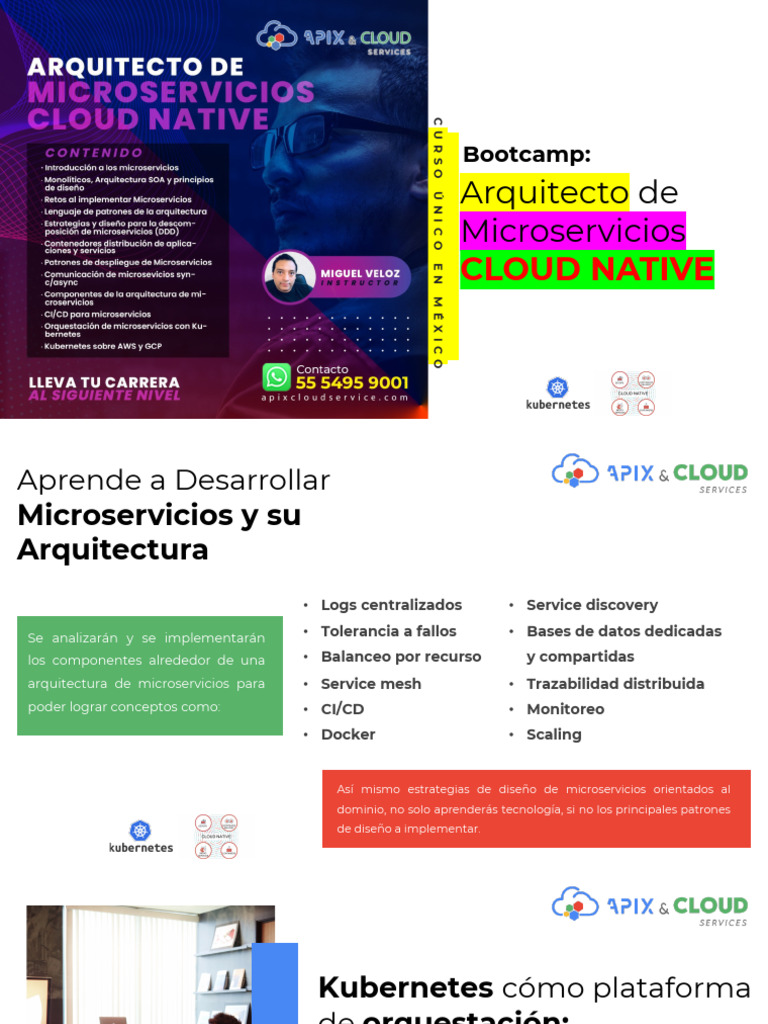 Bootcamp de Microservicios en México | PDF | Computación en la nube | Software libre