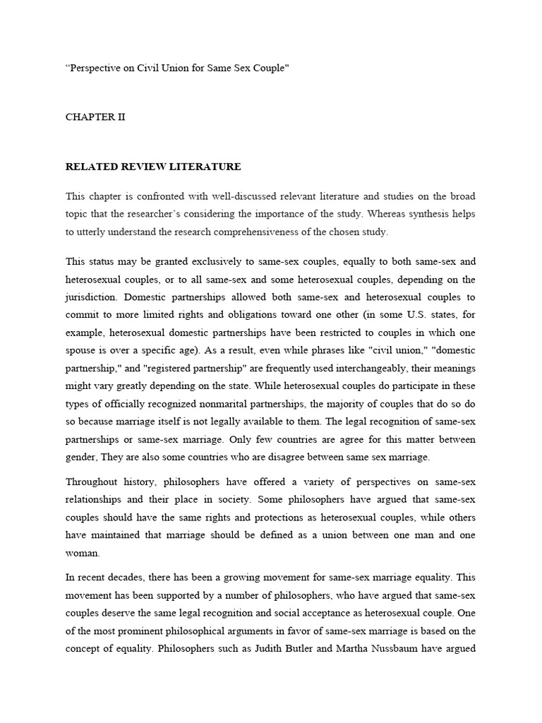 DRAFT | PDF | Same Sex Marriage | Civil Union