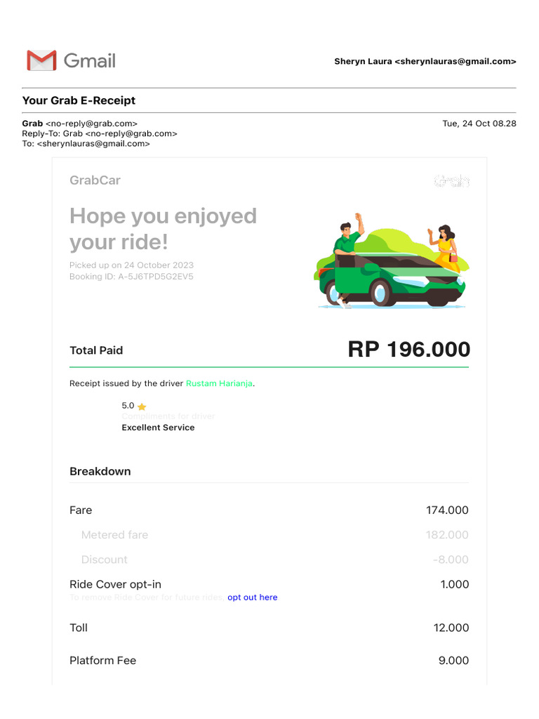 Your Grab E-Receipt | PDF