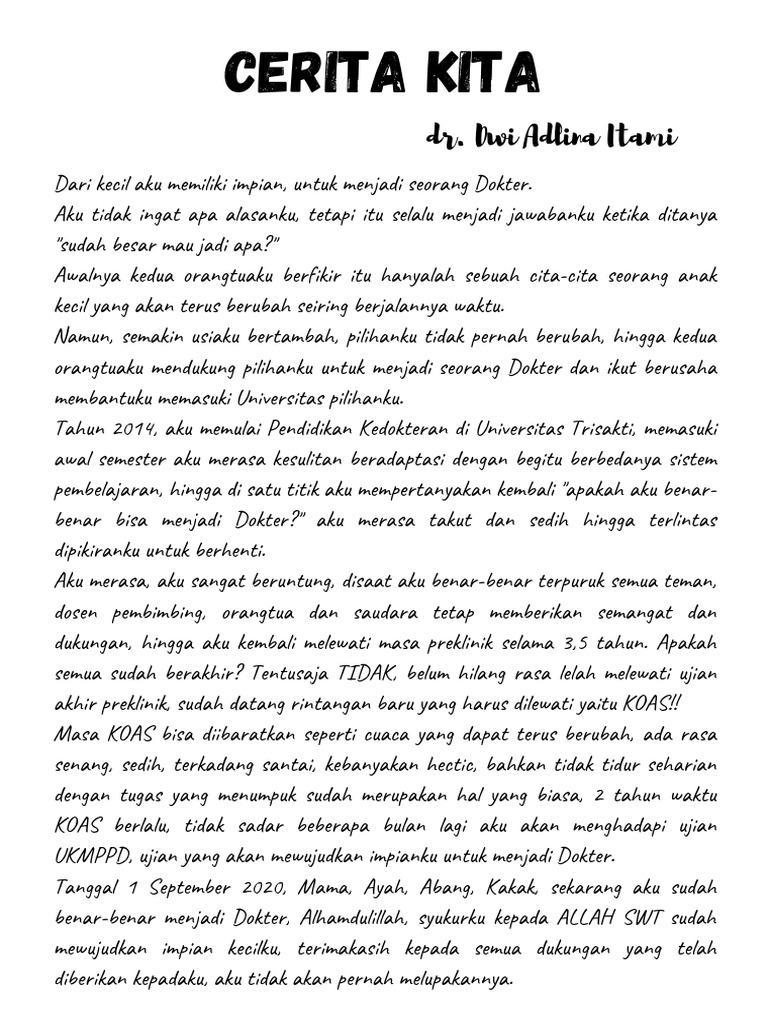 Cerita Kita | PDF