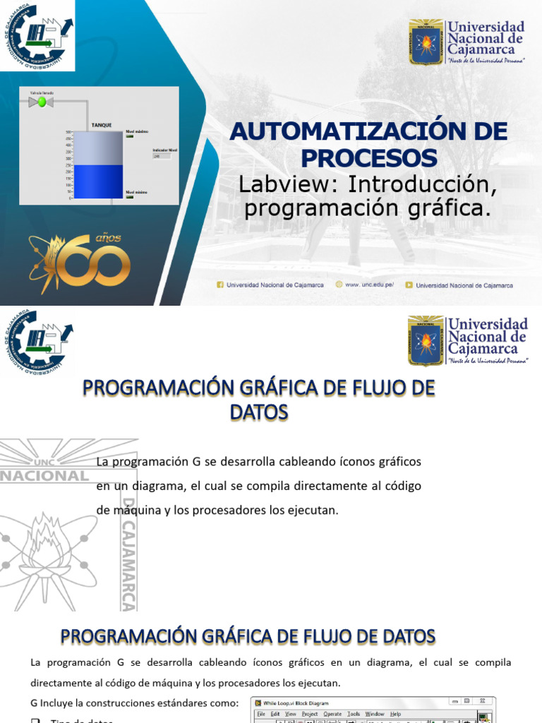Sesión 8-9. Labview - Introducción, Programación Gráfica. | PDF | Programación de computadoras ...