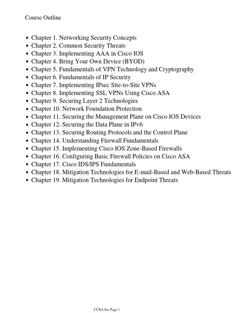 CCNA Sec Slides | PDF | Public Key Certificate | Virtual Private Network