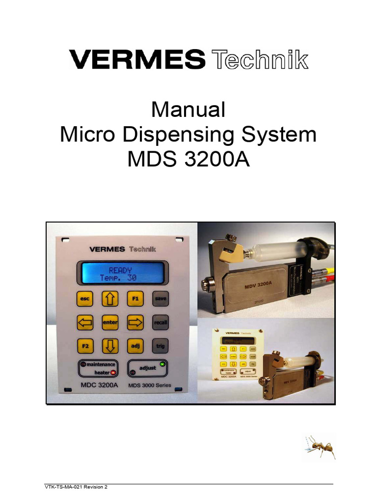Vermes Technik - Micro Dispensing System MDS 3200A | PDF | Electrical ...