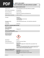 Ecolab Glass Cleaner Safety Data Sheet | PDF | Toxicity | Personal ...