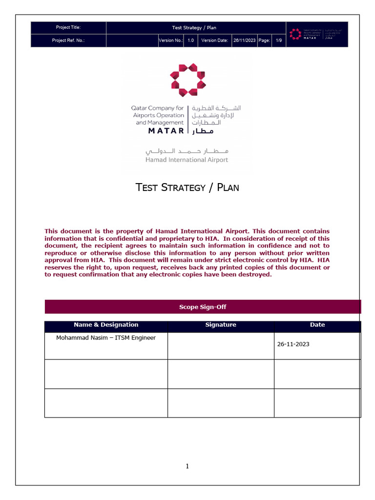 Manageengine Test Strategy Plan Pdf Use Case Service Level