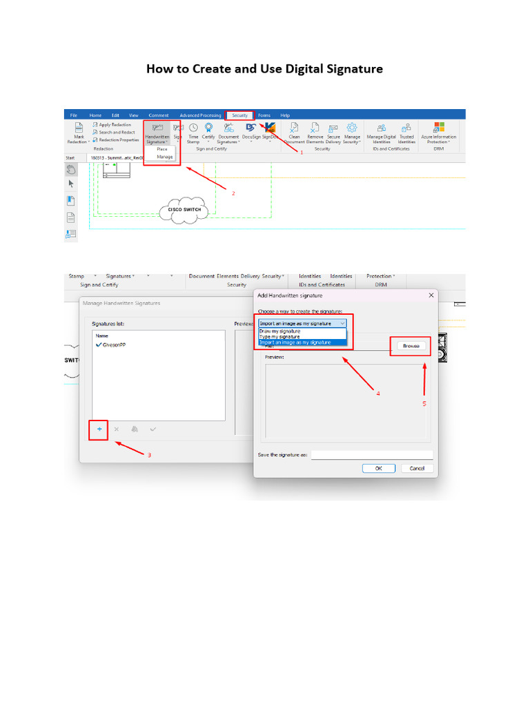 How To Create and Use Digital Signature | PDF