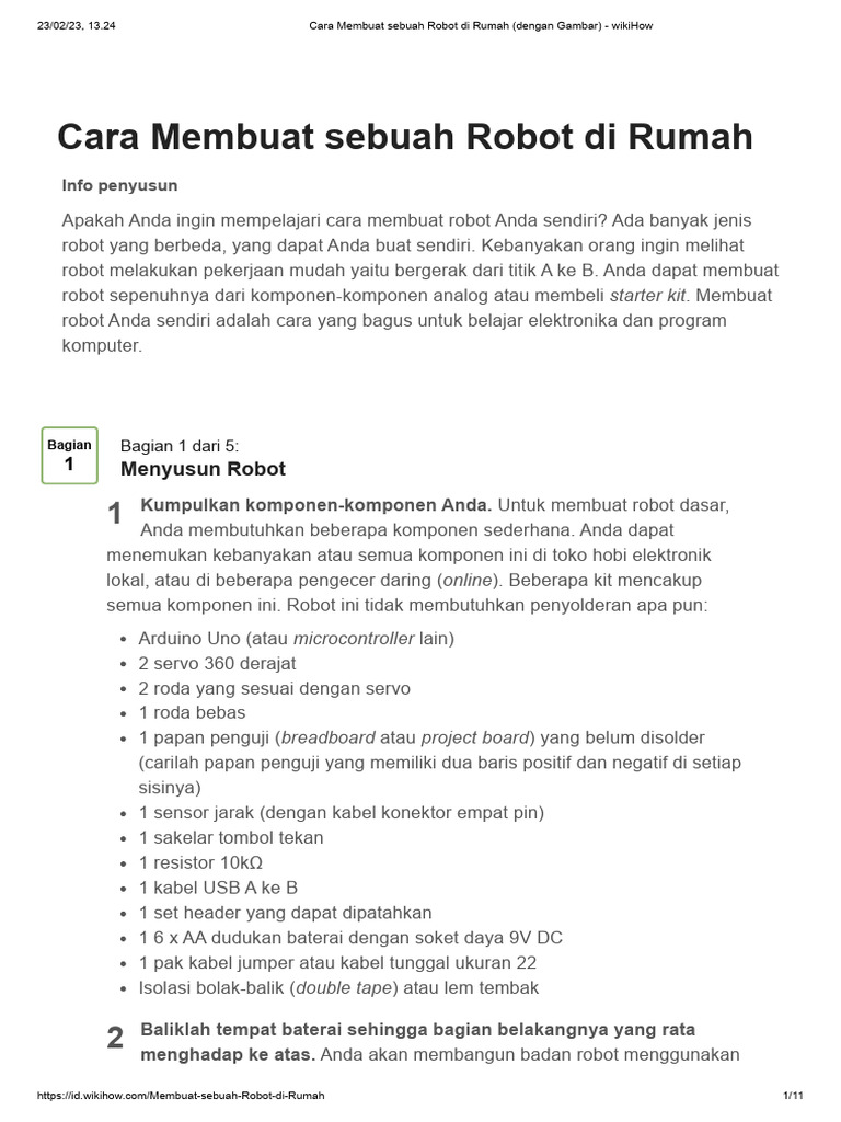Panduan Robot DIY untuk Pemula | PDF | Sains & Matematika | Teknologi ...