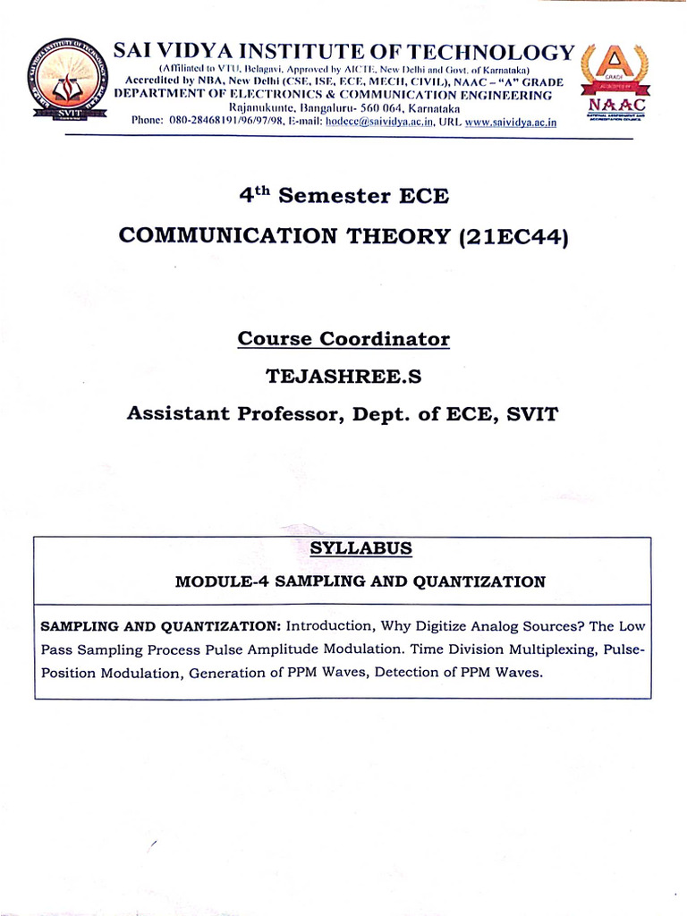 21ec44 Module-4 Notes CT | PDF