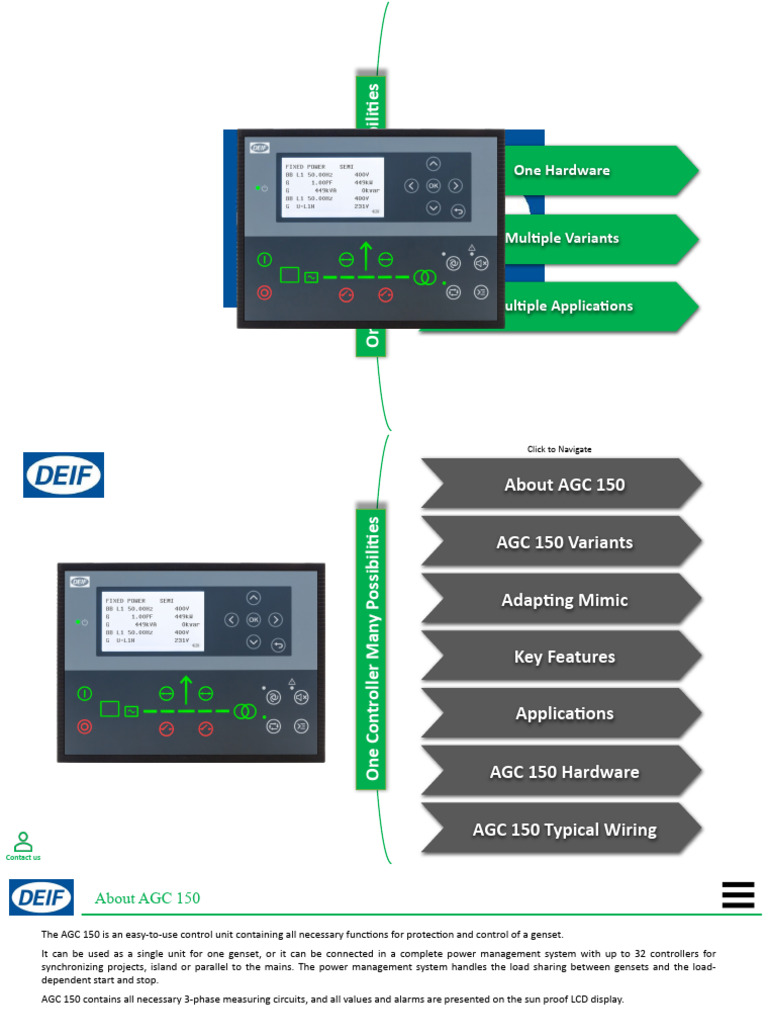 AGC 150-Navigation Presentation-V0 | PDF | Mains Electricity | Power Supply