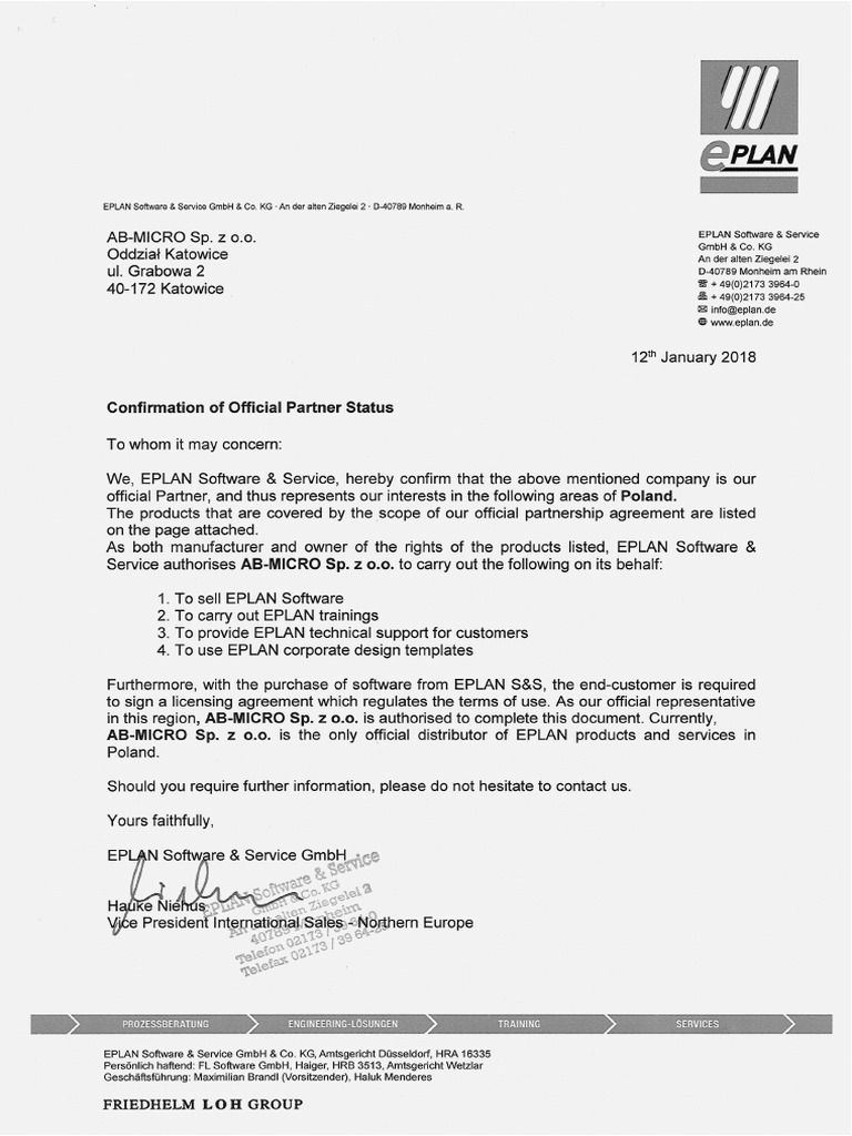 Certyfikat Eplan | PDF