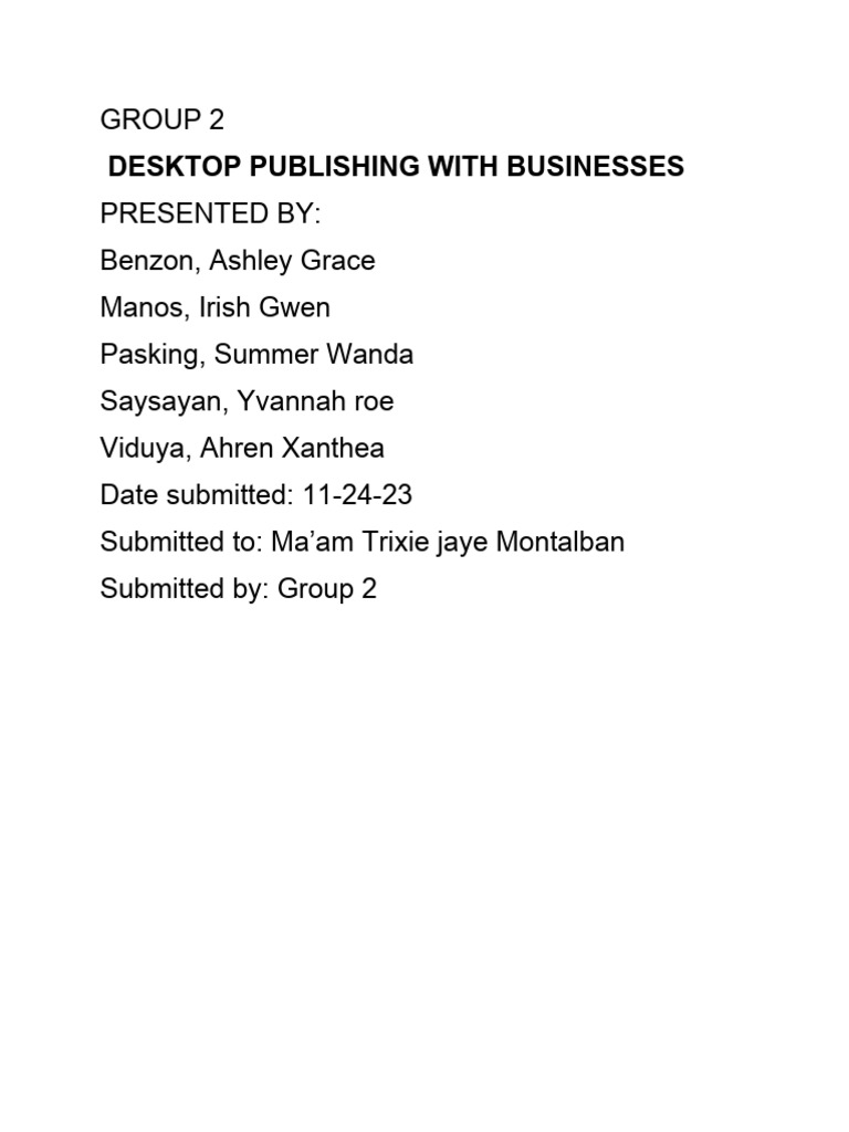 Group 2 Final | PDF | Software | Computing