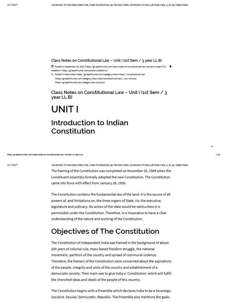 Constitutional Law 1 | PDF | Constitution | Citizenship