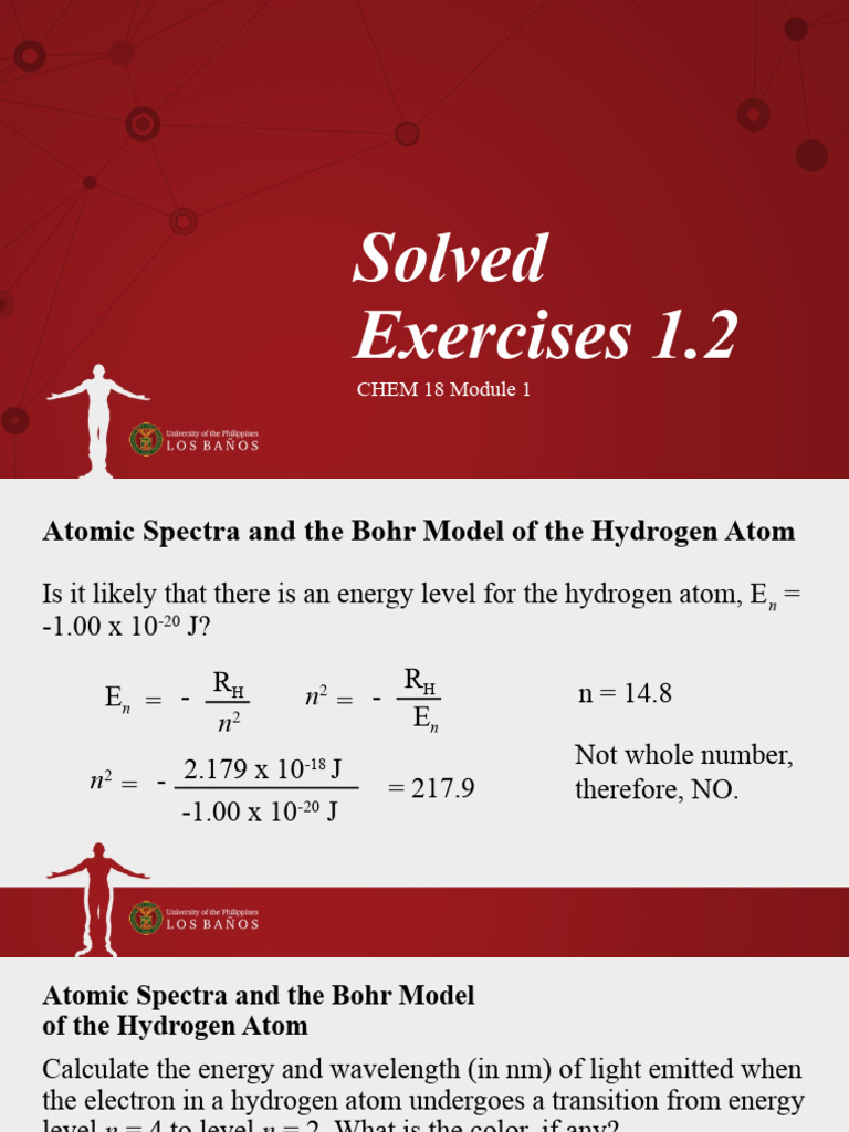 CHEM 18 Solved Exercises 1.2 | PDF
