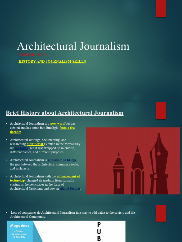 Architectural Journalism | PDF | Journalism | Information