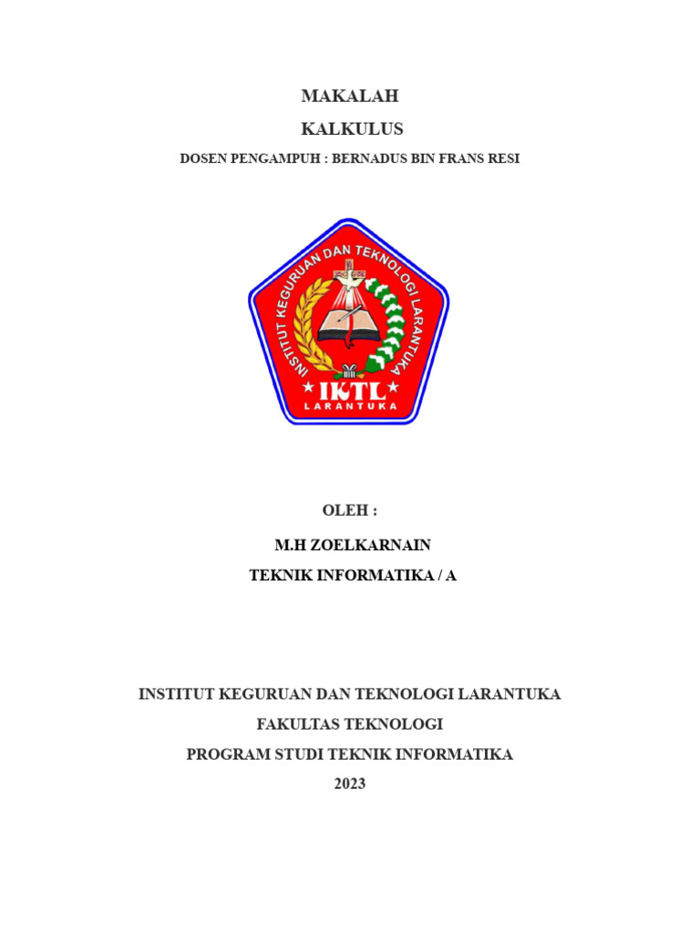 Makalah Kalkulus | PDF