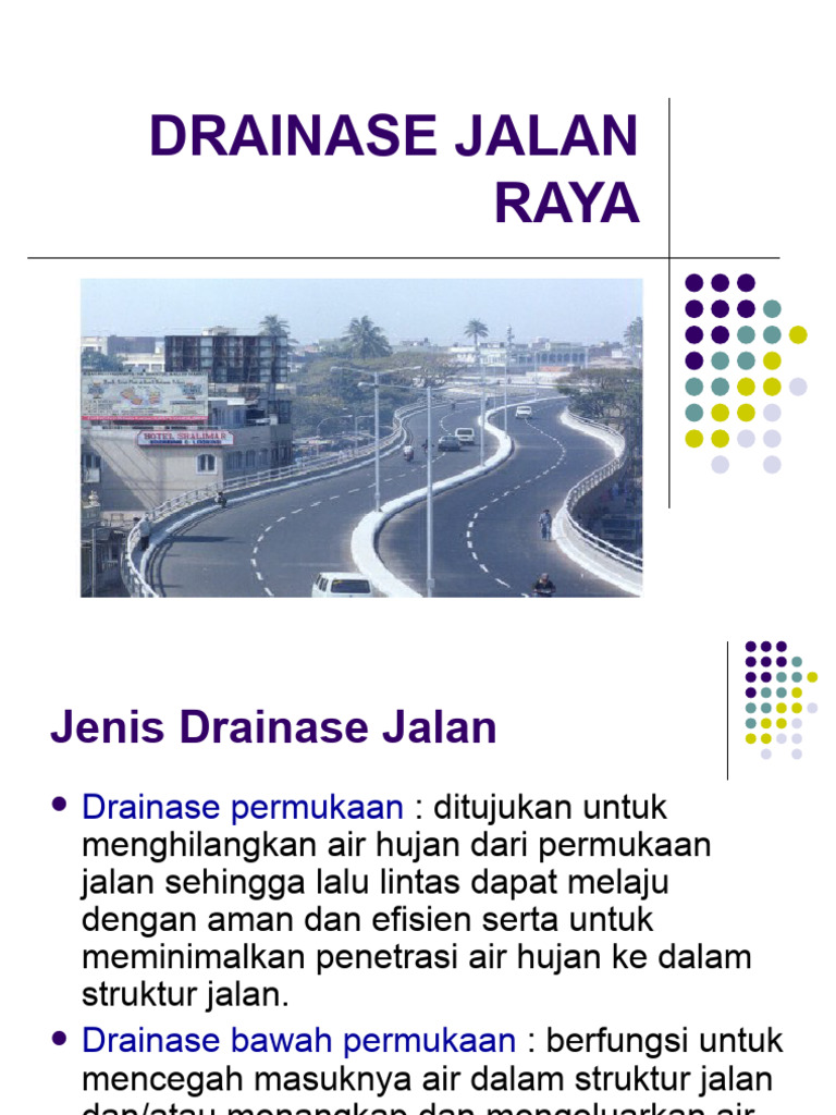 Gambar dan Jenis Drainase Jalan | PDF