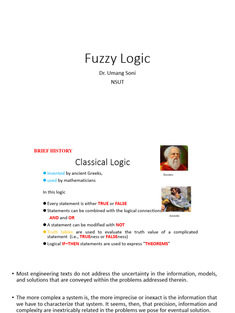 Fuzzy LOGIC | Download Free PDF | Fuzzy Logic | Logic