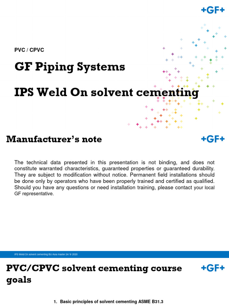 IPS Weld On Solvent Cementing BU Asia Master 15-12-2020 Minus ASTM 31.3 ...