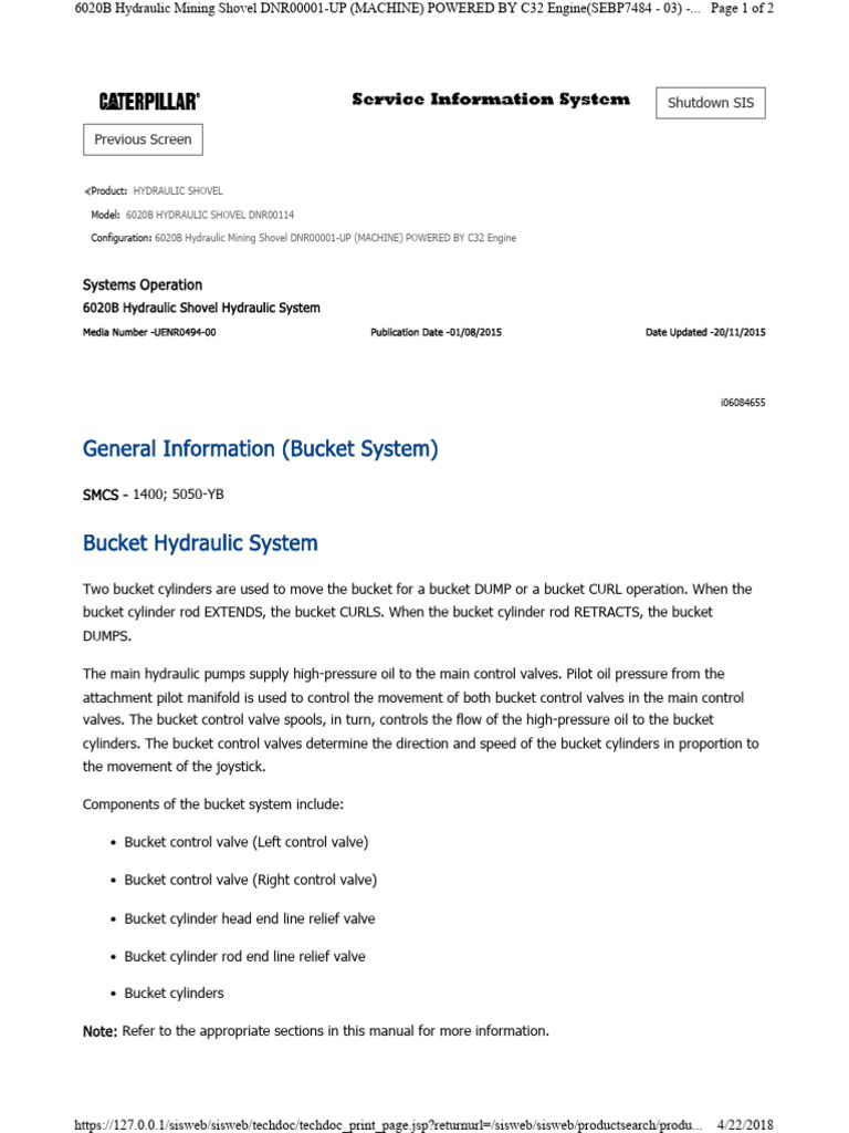 Bucket Hyd System | PDF