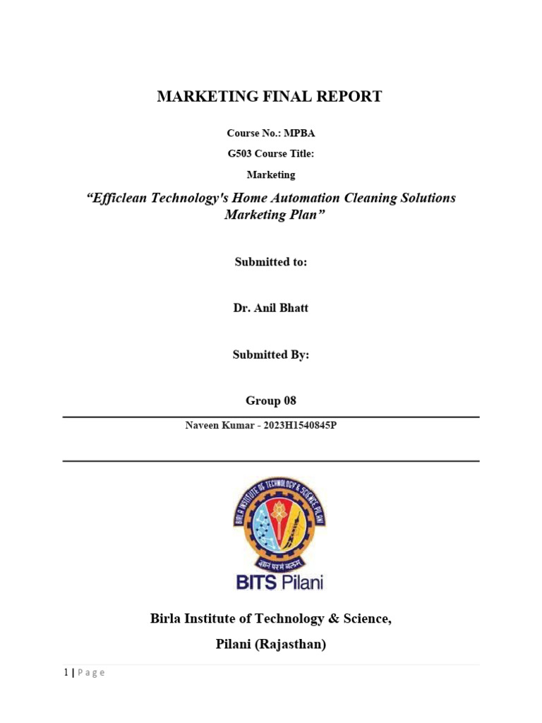Final Marketing Report Draft | PDF | Marketing | Automation