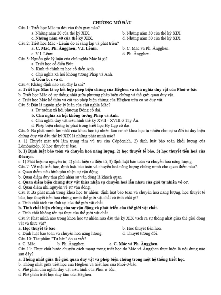 Triết - nguyên lí | PDF