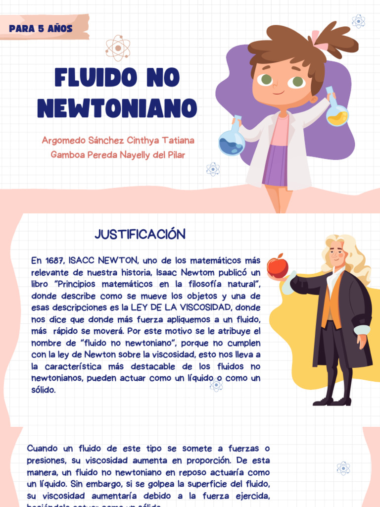 Fluido No Newtoniano | PDF | Viscosidad | Líquidos