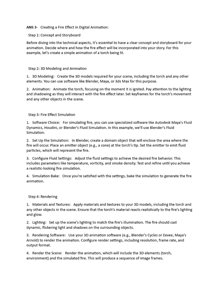 Answer 3 | PDF | 3 D Computer Graphics | Rendering (Computer Graphics)