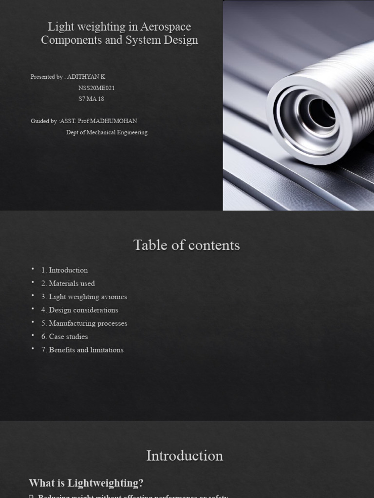 Lightweighting Aerospace Components and System Design | PDF | Composite ...