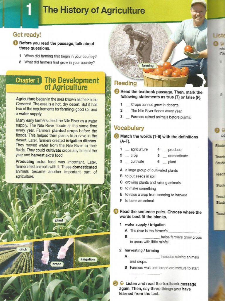 O'Sullivan and Libbin - Agriculture - The History of Agriculture | PDF