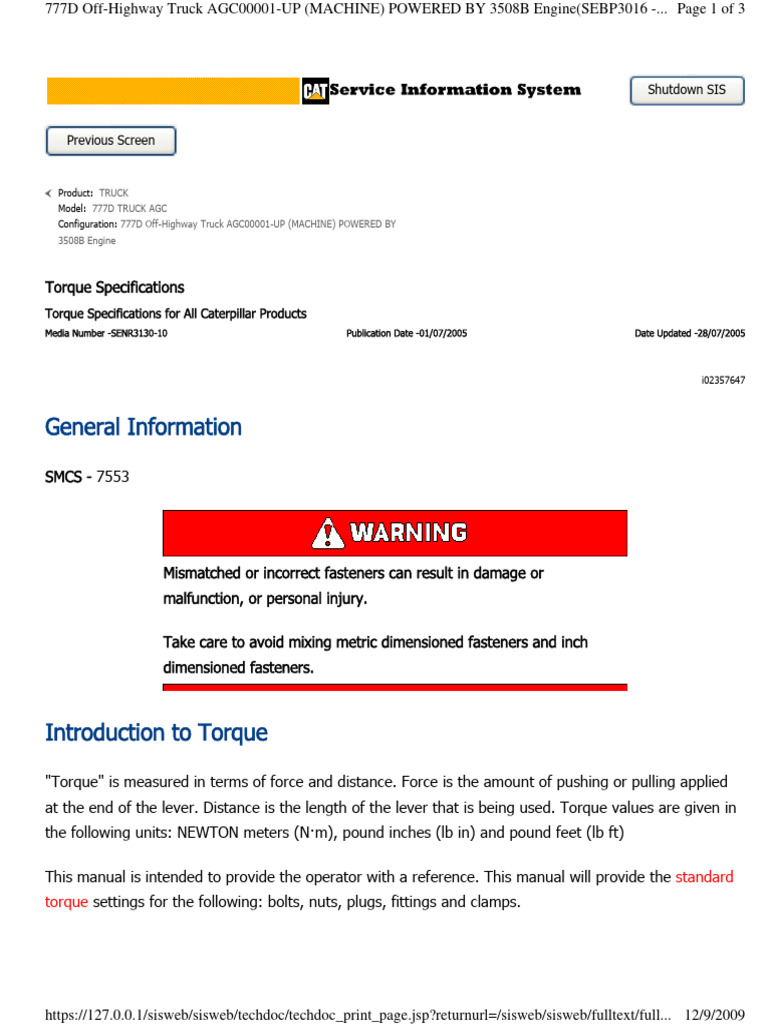 Torque Spect | PDF | Screw | Tools