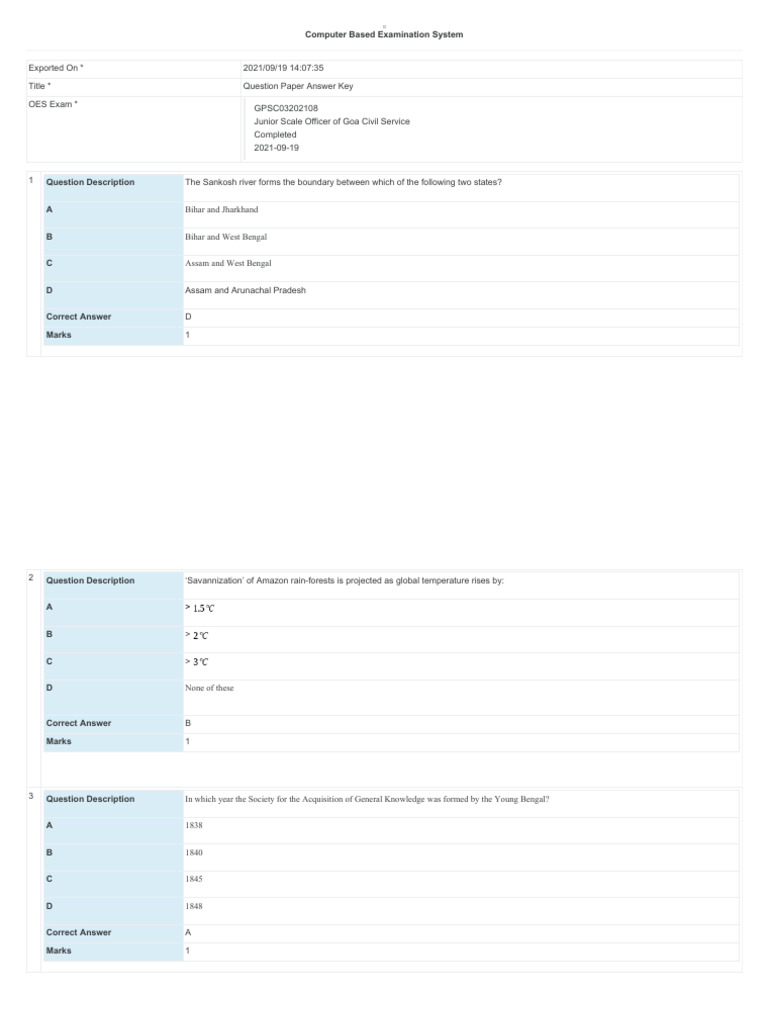 Computer Based Examination System | PDF