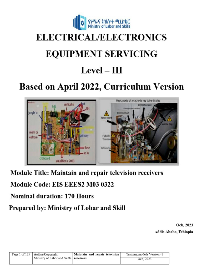 M03-Maintaining Television Receivers | PDF | Rectifier | Power Supply